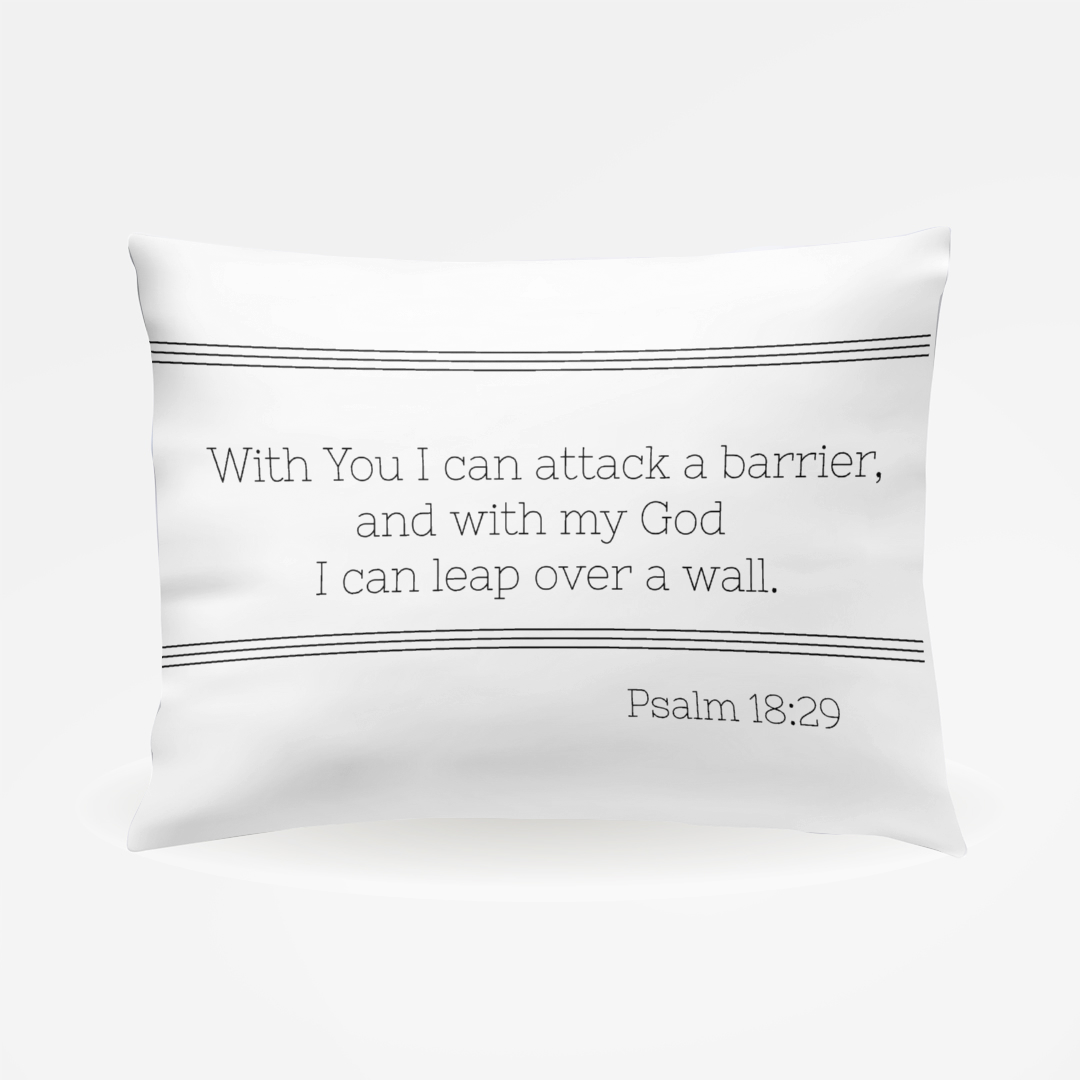 Scripture Pillowcase Psalm 18 29 Stripes Renee Robinson Scripture Pillowcase Psalm 18 29 Stripes Renee Robinson