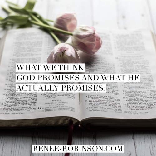 What God Really Promises vs What We Think He Promises - Renee Robinson