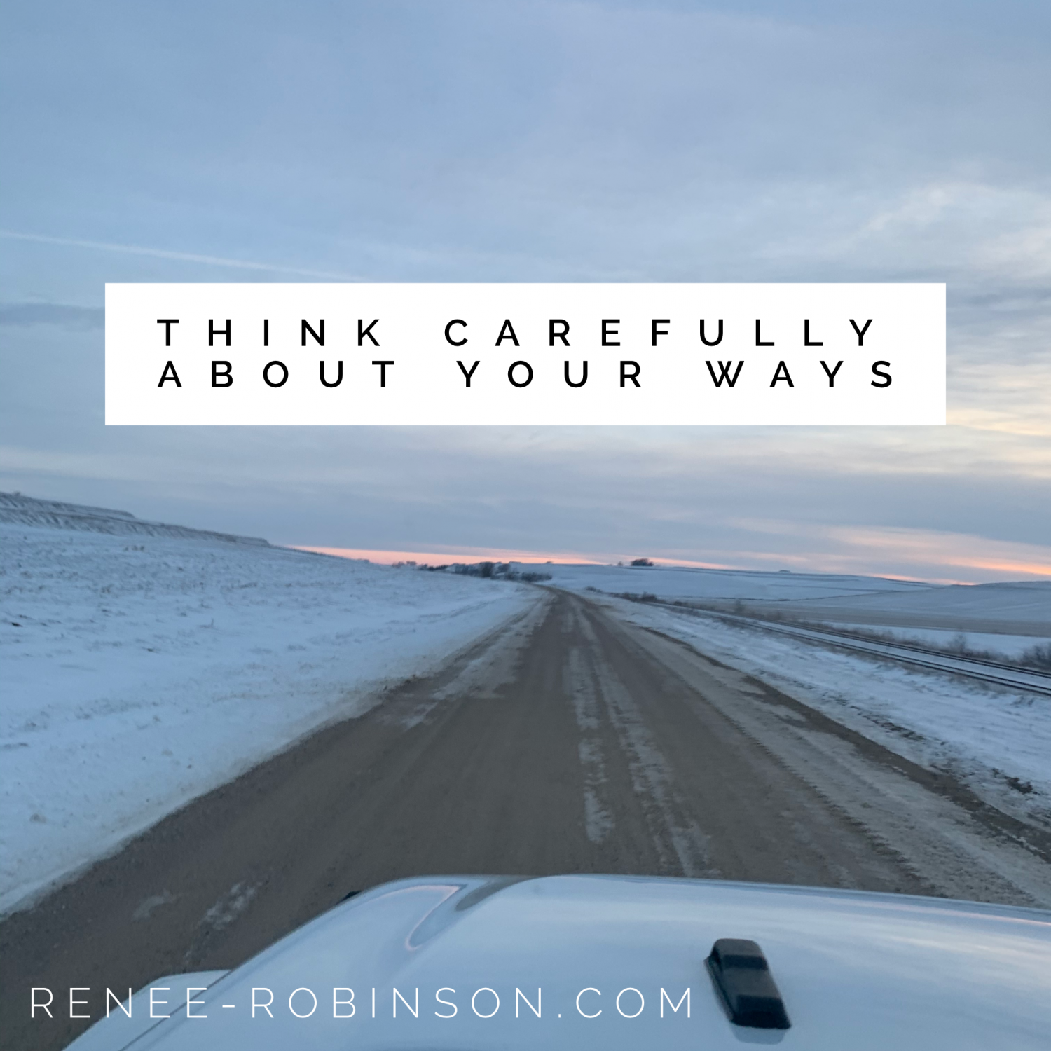 Think carefully about your ways - Renee Robinson